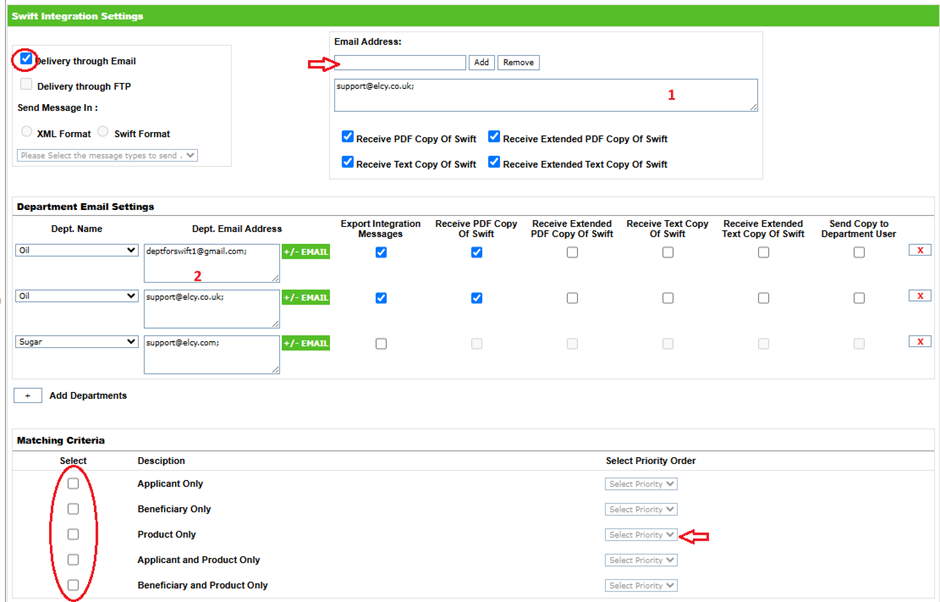 Integration settings - Corporate guide – ELCY